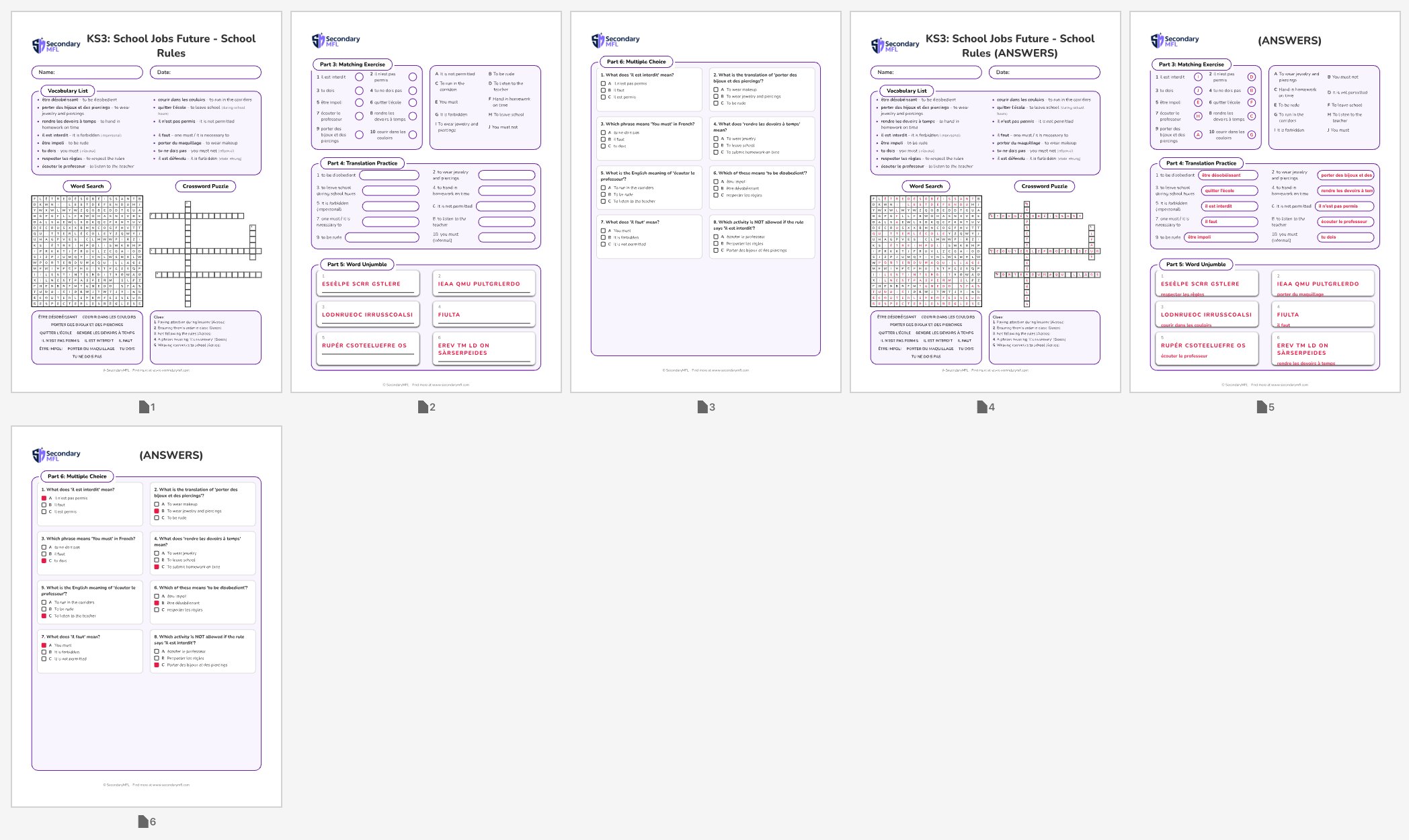 KS3 French Activity Pack: Current Affairs and World Events | SecondaryMFL