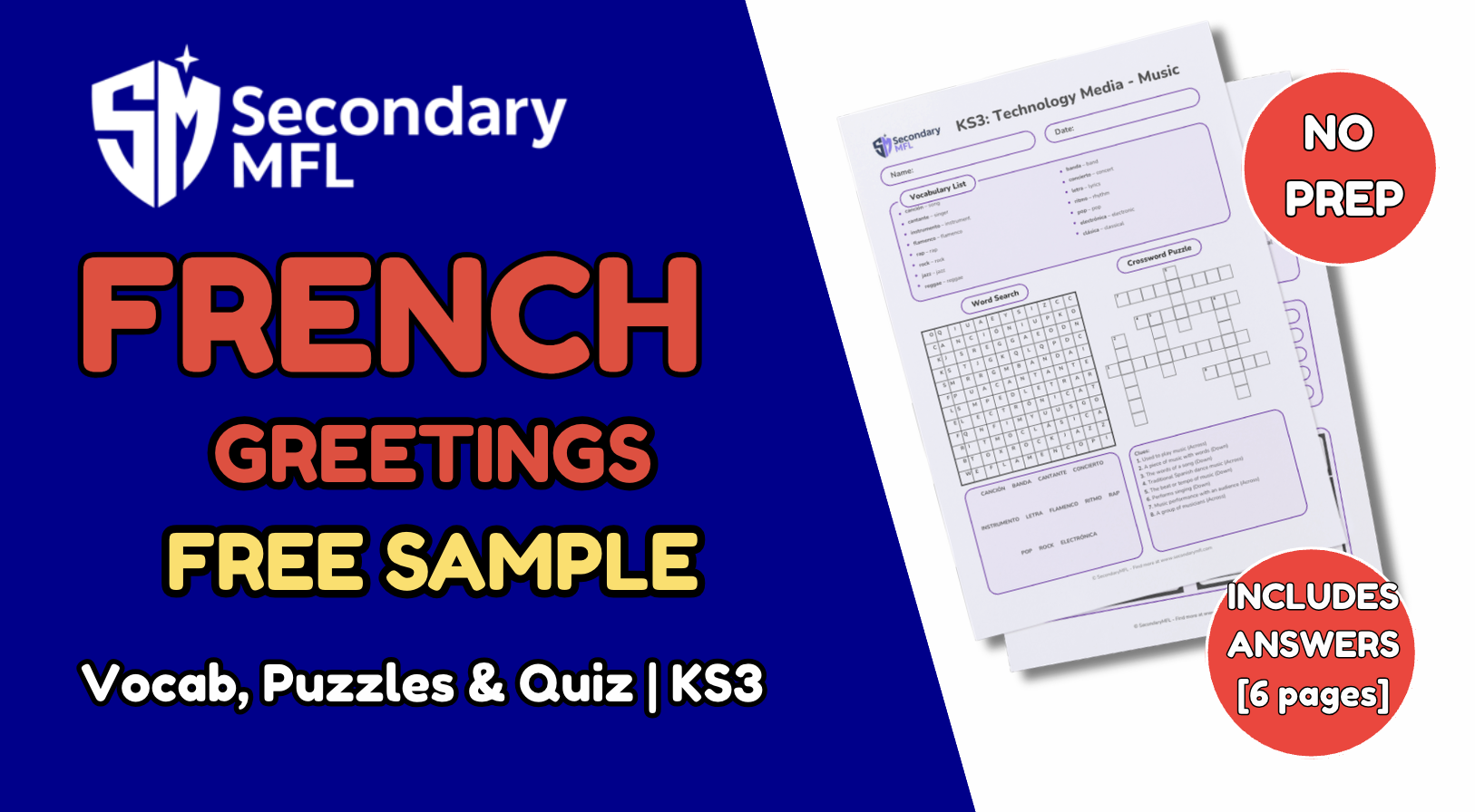 KS3 French Activity Pack: Greetings & Introductions [FREE SAMPLE ...