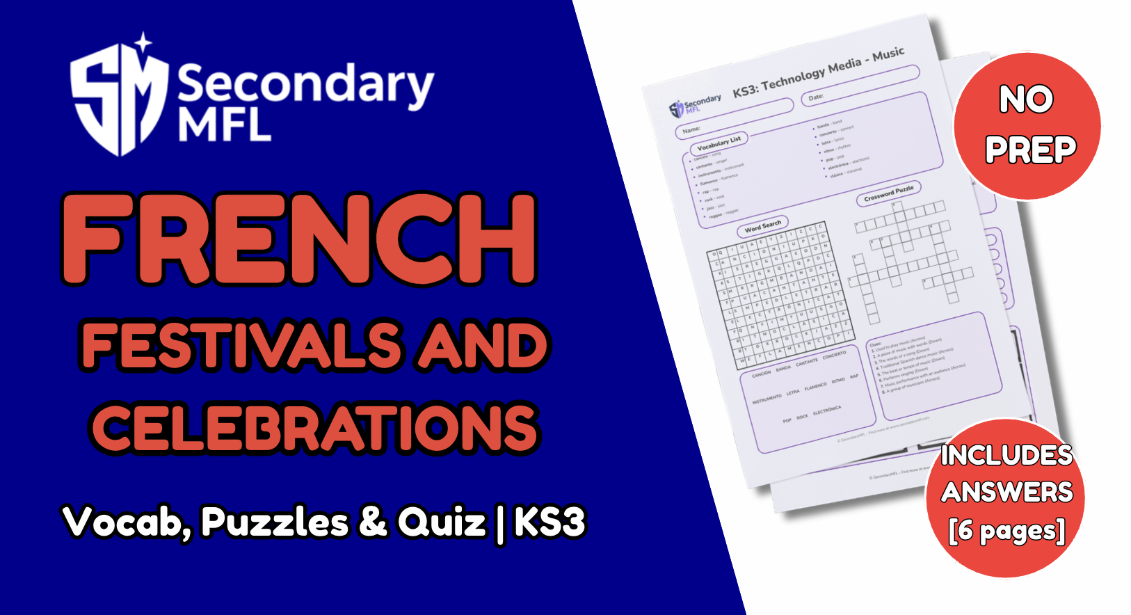 KS3 French Activity Pack: Festivals and Celebrations | SecondaryMFL