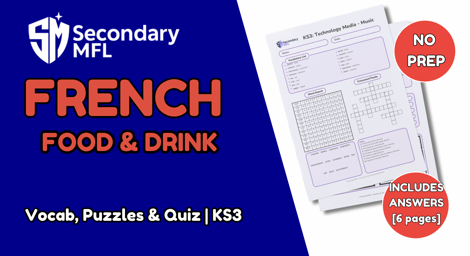 KS3 French Activity Pack: Food and Drink | SecondaryMFL