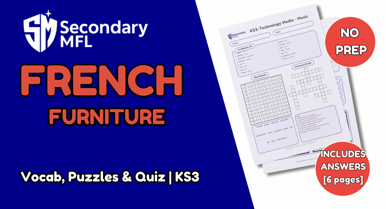 KS3 French Activity Pack: | SecondaryMFL
